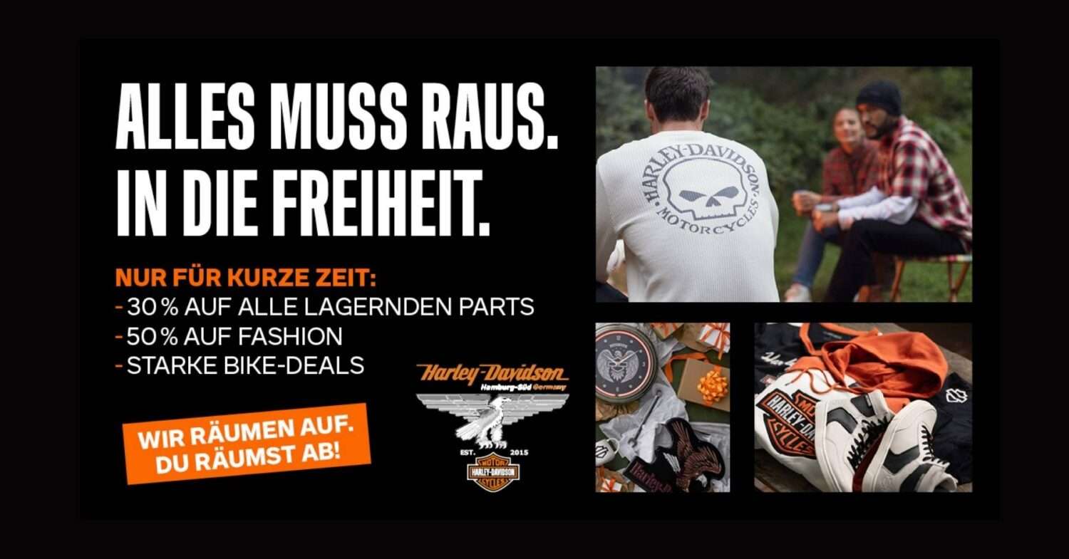 DEALS AT HARLEY-DAVIDSON HAMBURG-SÜD – NOW STOCK CLEARANCE SALE ...
